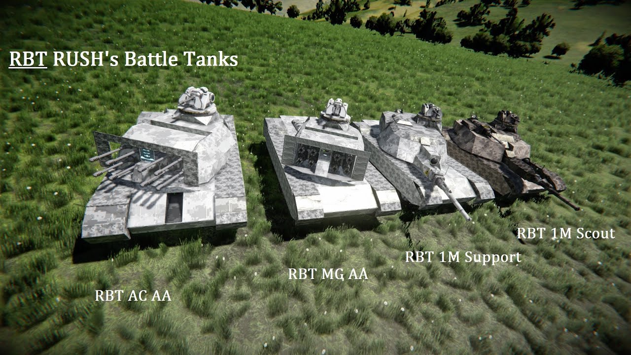 Space Engineers: RBT Rush's Battle Tanks, (1M) One Man Tanks & Anti Air ...