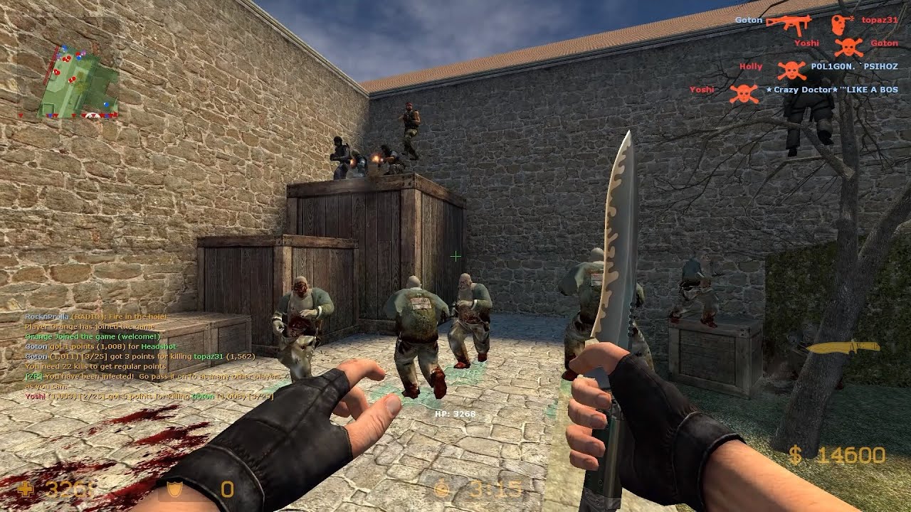 zm cbble eh map in Counter-Strike: Source (CSS) - Zombies (199) - YouTube