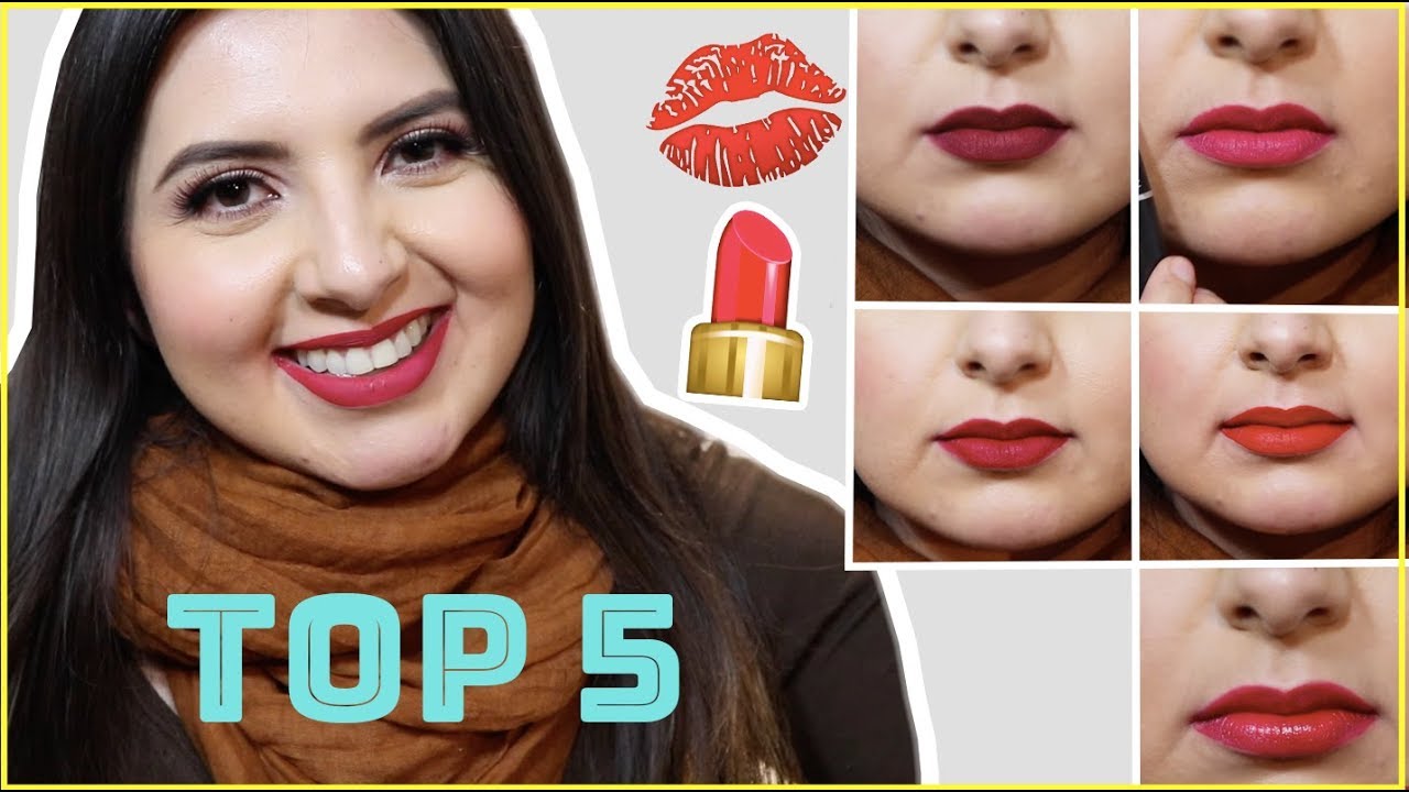 TOP DE LABIALES ROJOS | JESSIE CORTES MAKEUP - YouTube