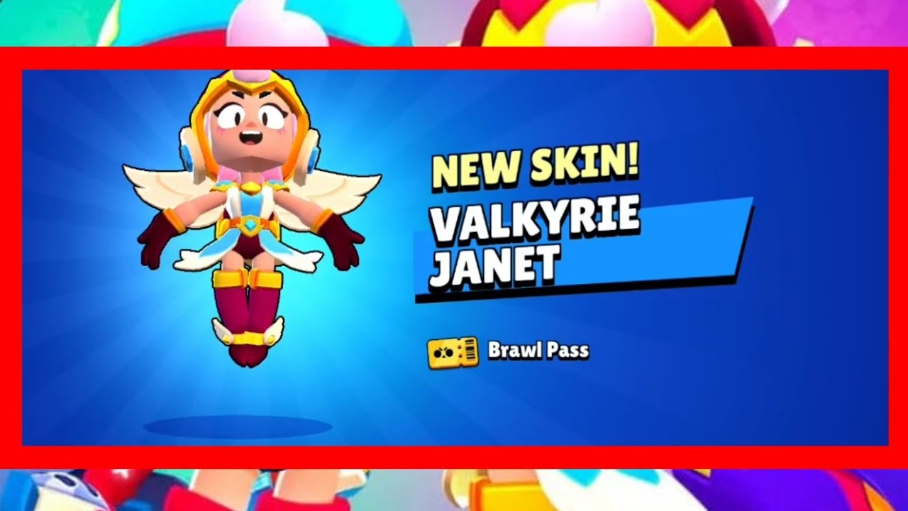 VALKYRIE JANET UNLOCKED !!! | BRAWL PASS LEVEL 70 | BRAWL STARS - YouTube
