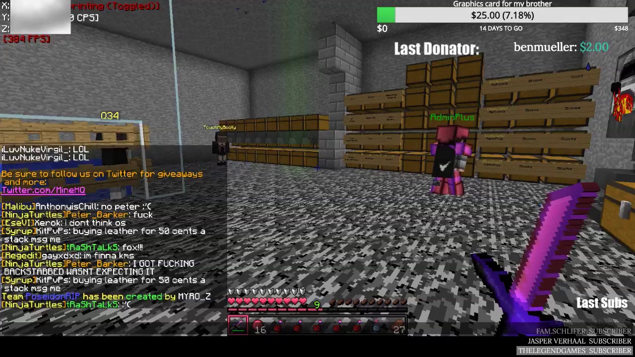 WE ARE PLAYING MINEHQ NOW!! + New Coin System (HCTeams Map 17) DUO ...