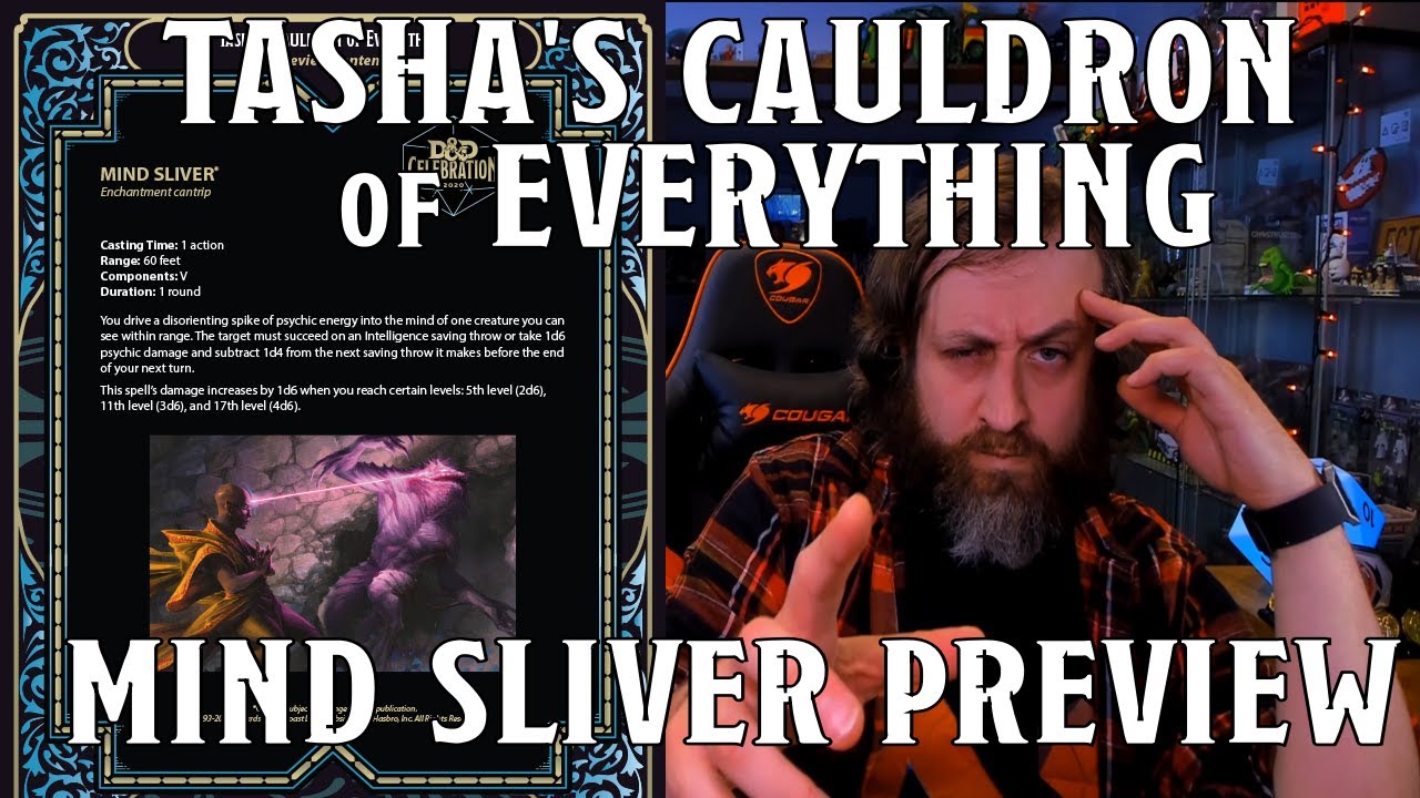 Mind Sliver Cantrip Preview! Tasha's Cauldron of Everything | Nerd ...
