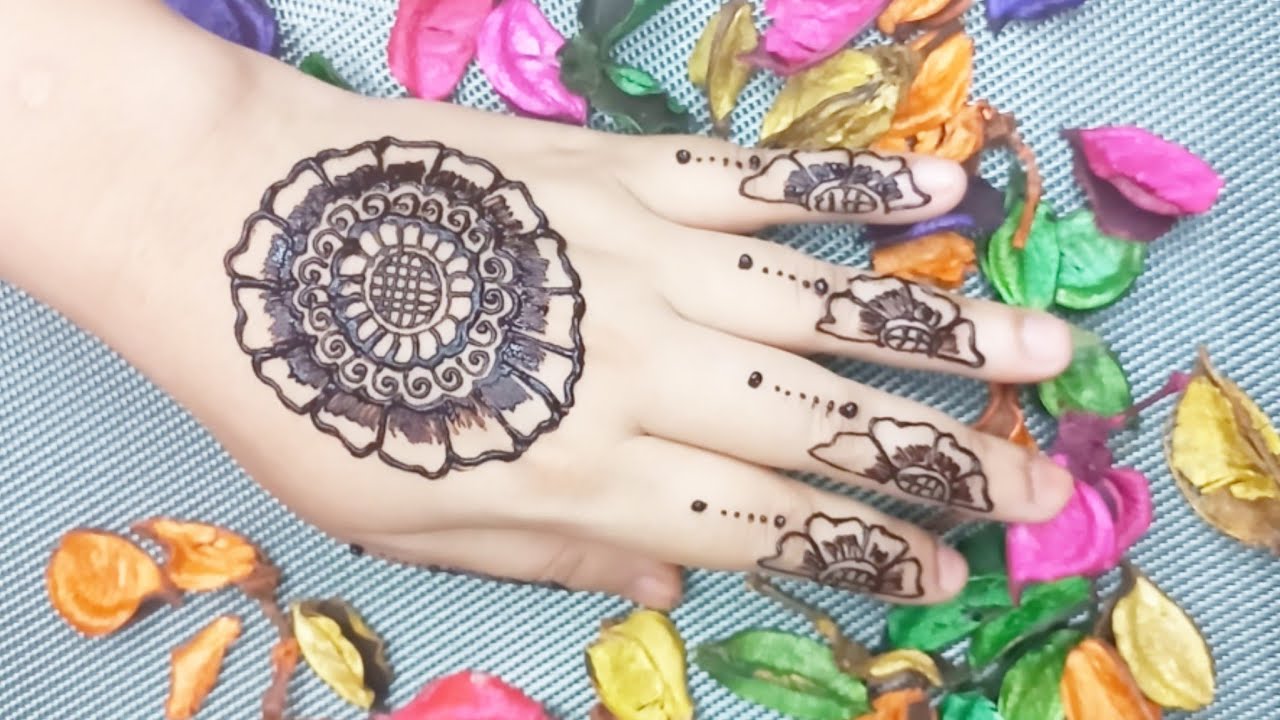 Easy Tikki Design For backhand|HOW Apply Tikki Mehndi|Mehndi Design ...