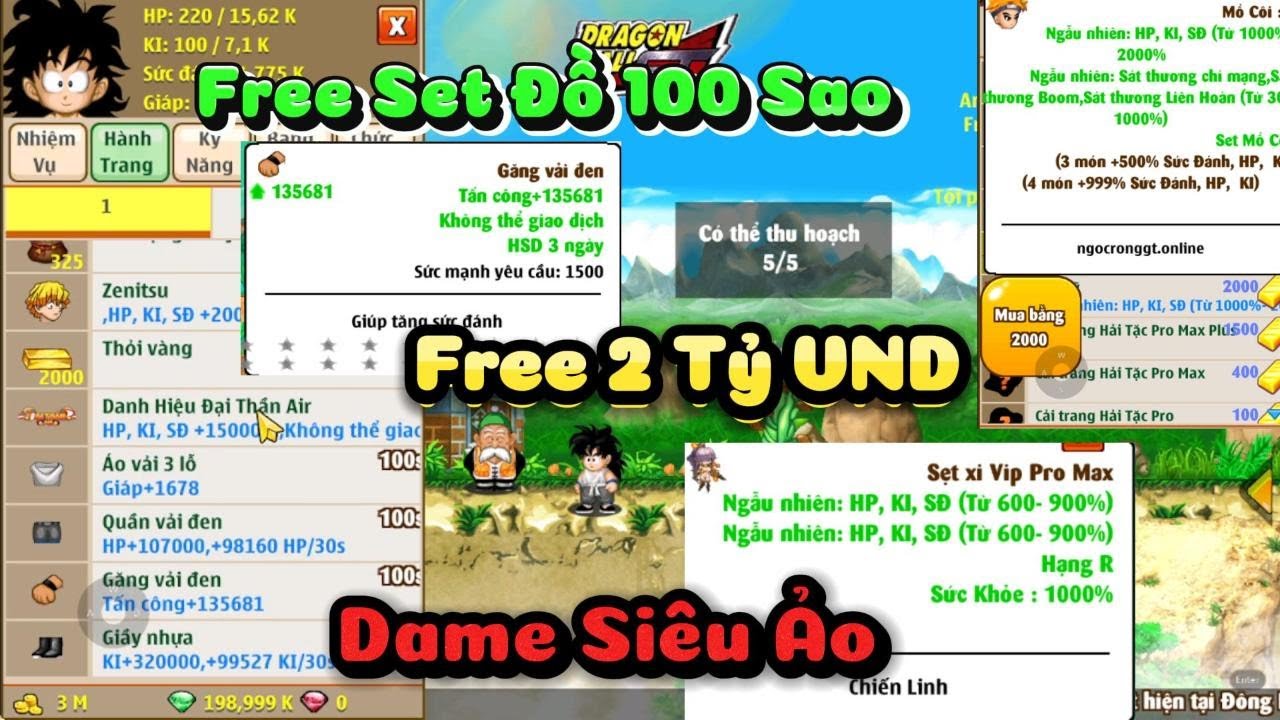 Nro Dragon Xiuuu Lậu, Sever Mới Mở Test, Free 2 Tỷ VND, Vàng Ngọc, Dame ...