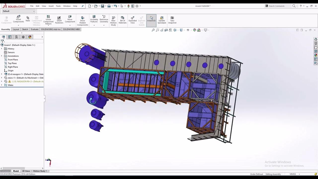 Solidworks Assembly Replace component كيفية استبدال عنصر بالاسيمبلي بالسوليد ورك - YouTube