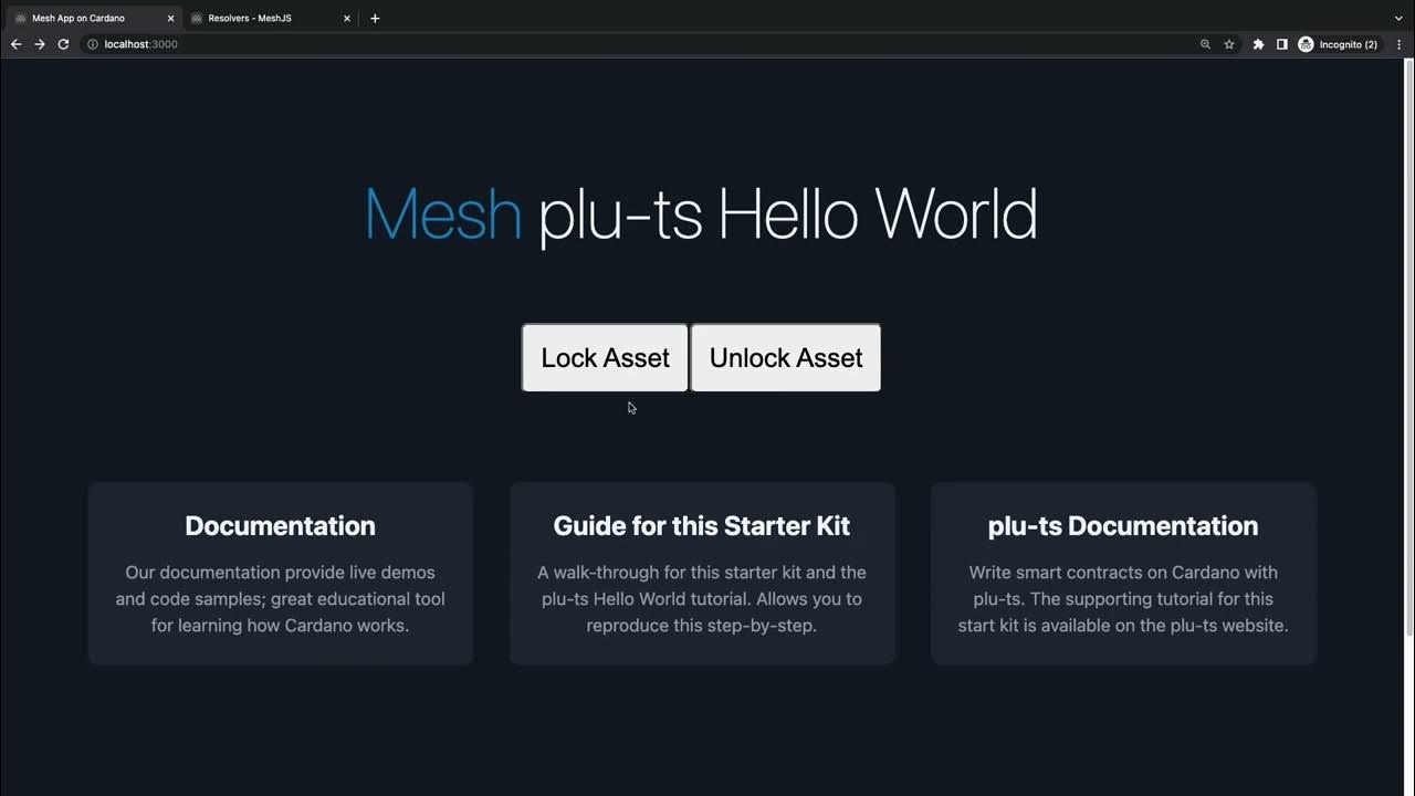 Ppp 041002 Developing A Dapp With Meshjs And Pluts Typescript Youtube