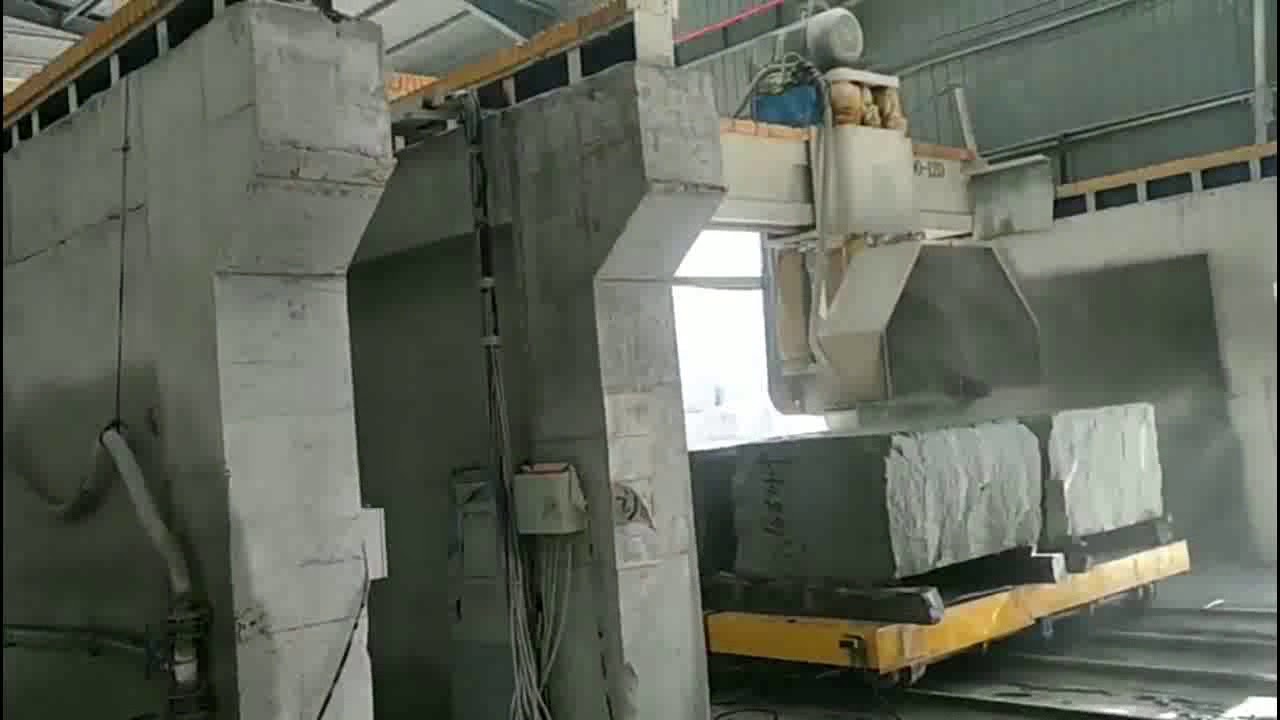 HSGJ-3000-12D Hydraulic Bridge cutting machine(four blocks) - YouTube