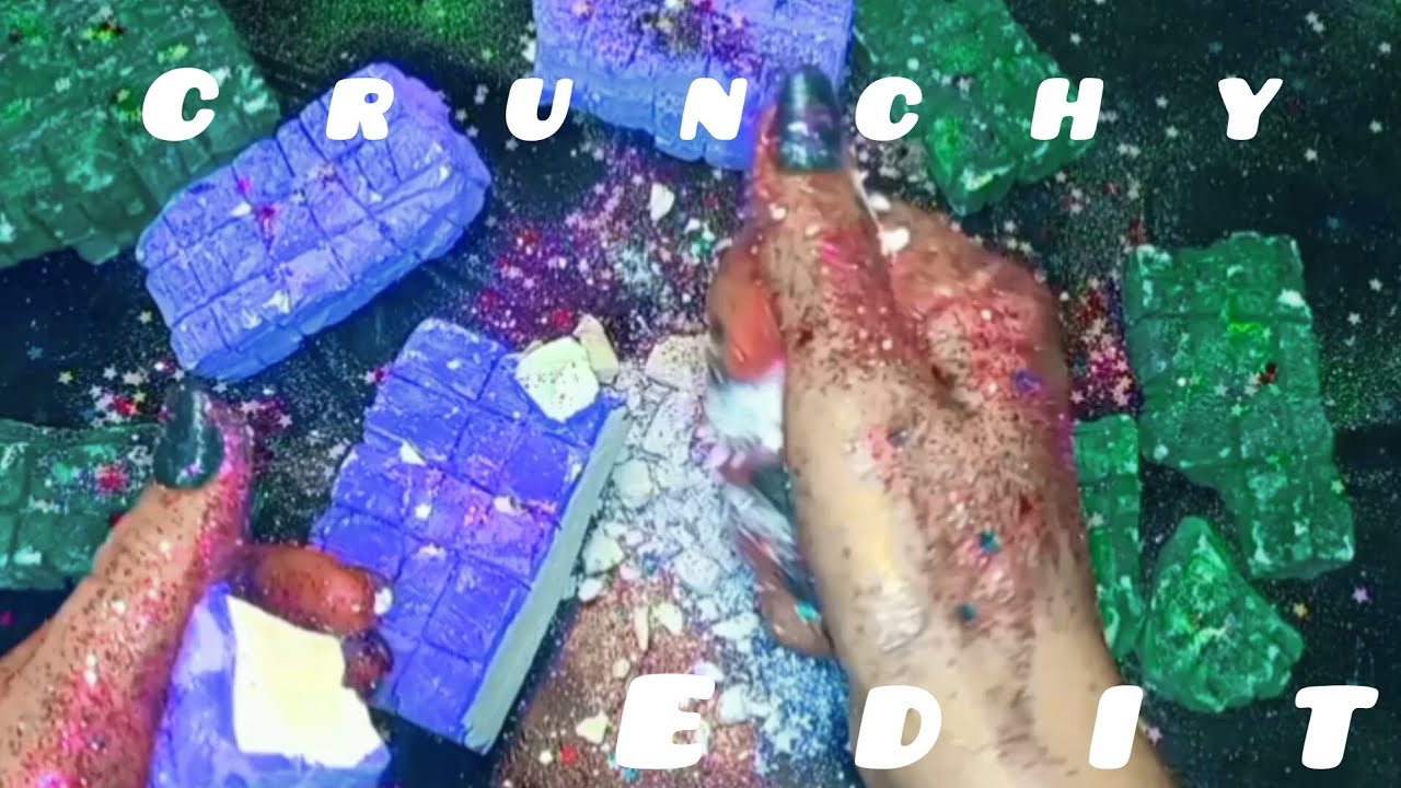 💚FRESH CRUNCHY DYED CHALK BLOCKS/CHALK CRUNCHY/Normal edit & speedy ...