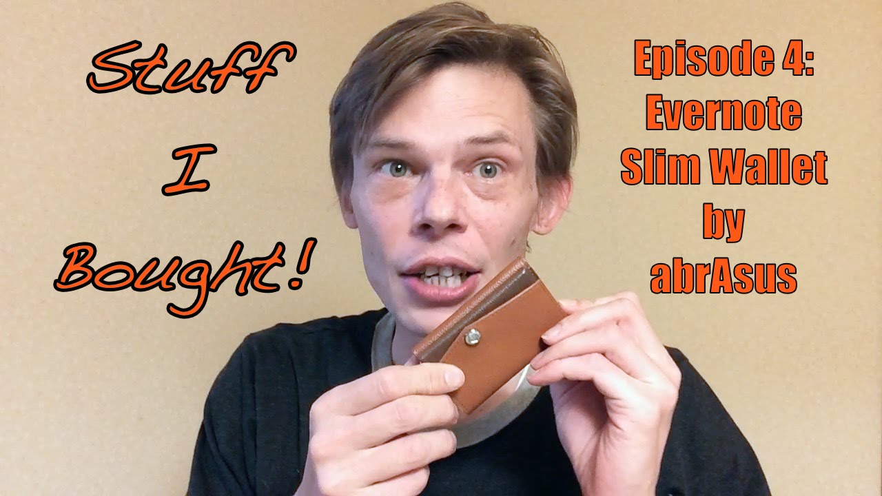 Evernote Slim Wallet by abrAsus : Stuff I Bought Episode 4 - YouTube