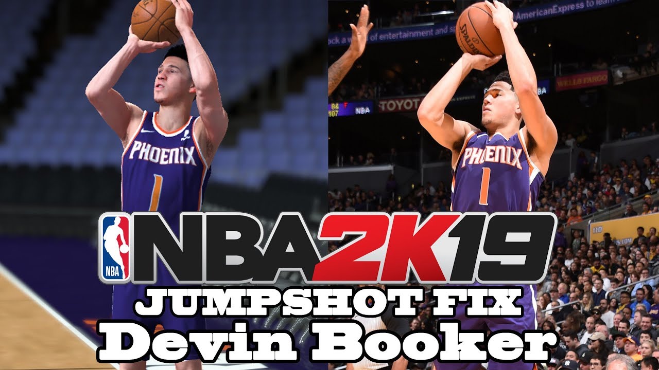 Devin Booker Jumpshot Fix NBA2k19 - YouTube