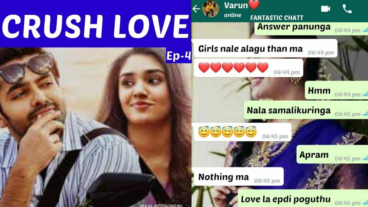 Crush love| lovers cute WhatsApp chat| romantic love chat| Tamil chat ...