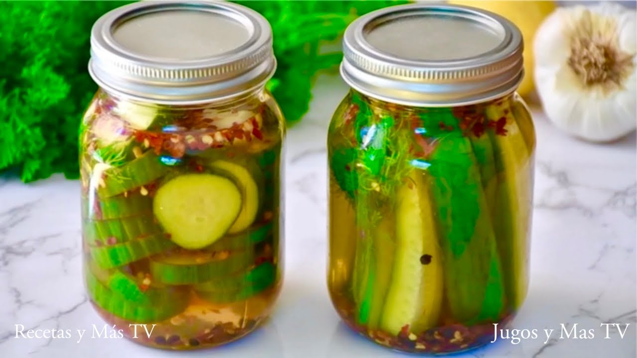 Encurtido de Pepino rico, facil y diferente - YouTube