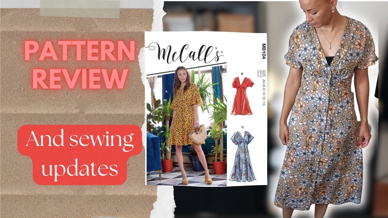 My McCalls M8104 review and sewing plans update - YouTube