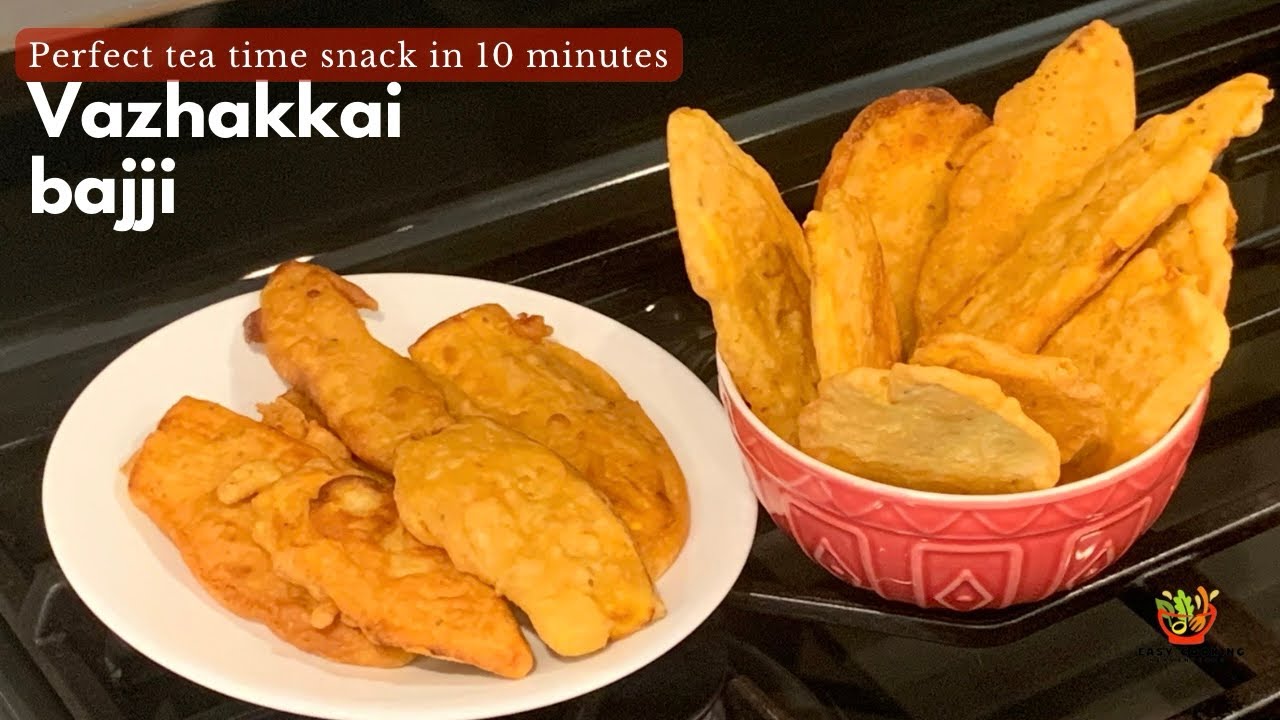 Crispy Vazhakkai Bajji Recipe | Quick & Crispy Banana Fritters ...