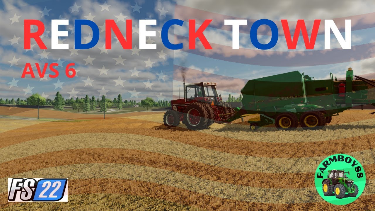 PRESSAR BALAR -AVS 6- REDNECK TOWN- Farming simulator 22 - YouTube