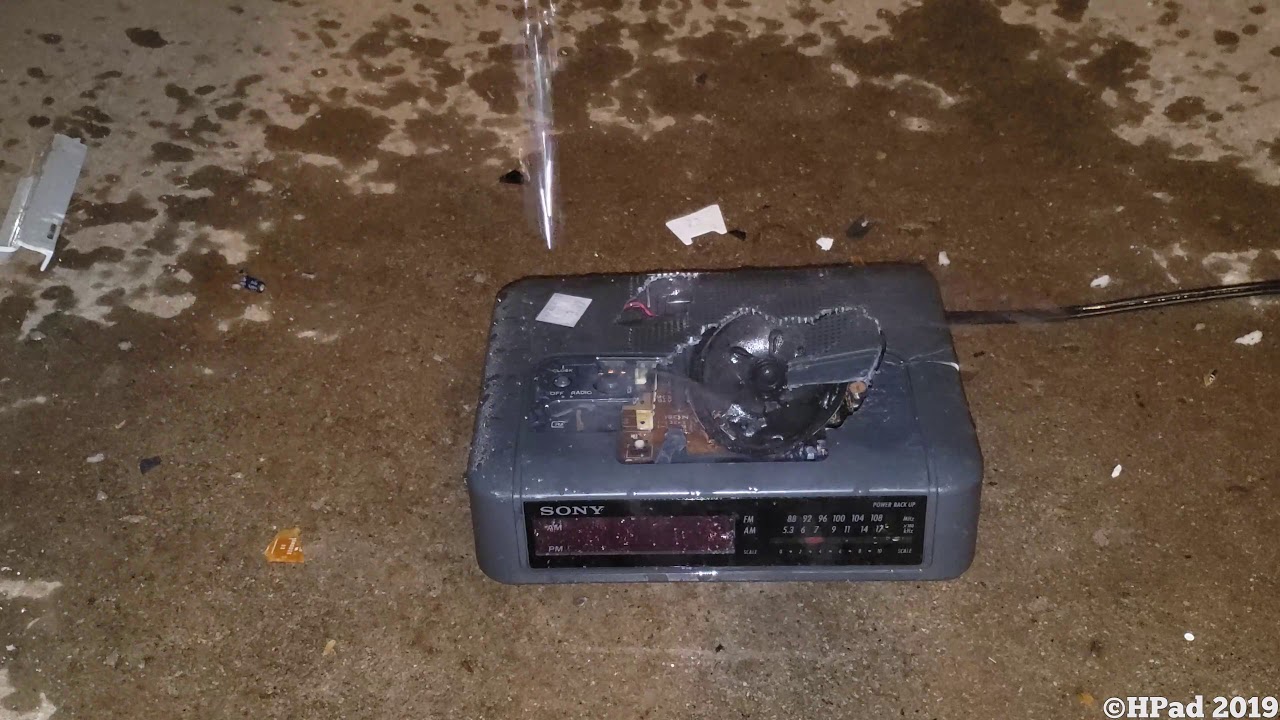 Sony Spark Machine Clock Radio Destruction (Full) - YouTube