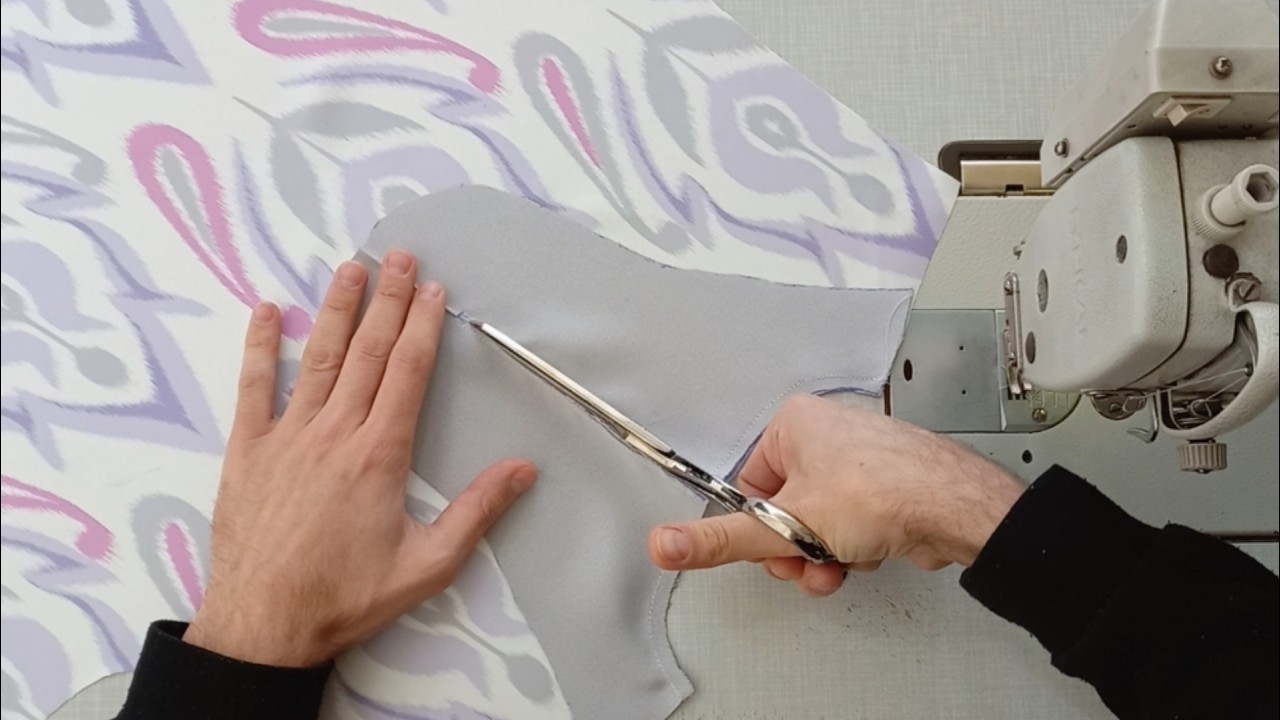 Sewing the neckline this way is easier than you think. - YouTube
