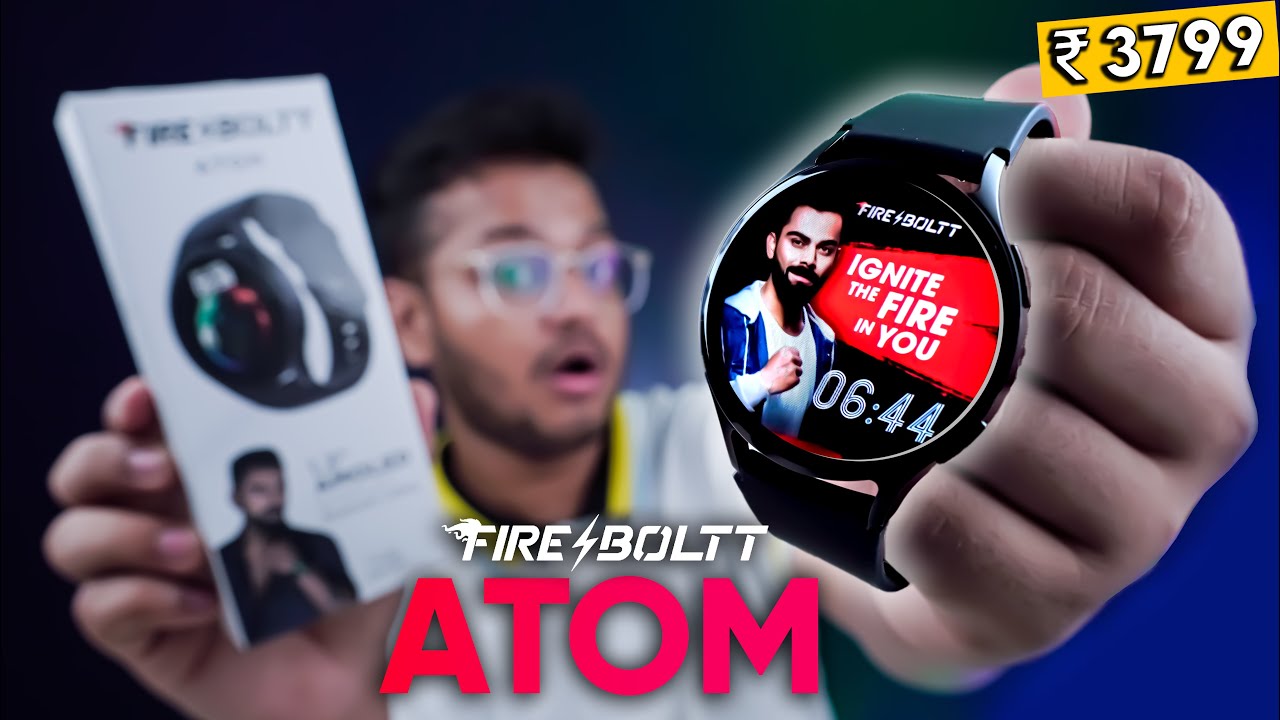 FireBoltt ATOM Unboxing & Review | ₹3799 |Budget AMOLED Calling WATCH ...