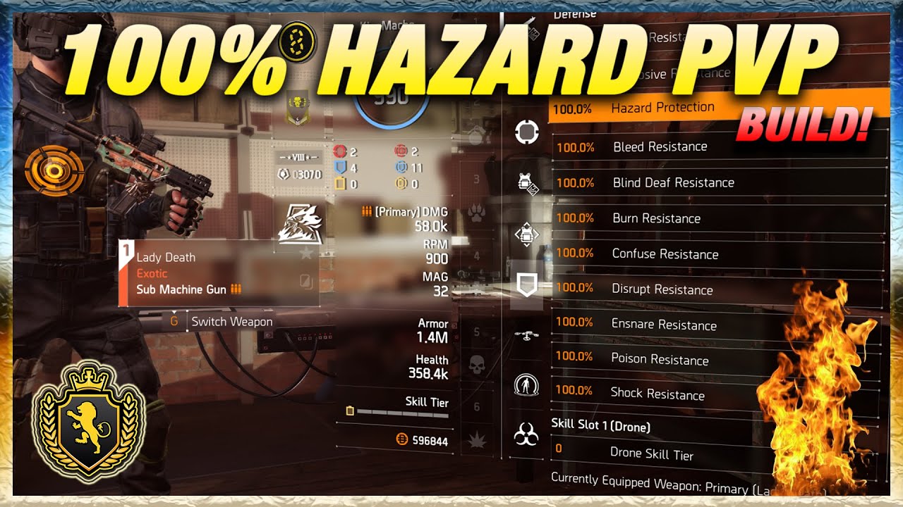 100% HAZARD PVP BUILD! DESTROY SKILL BUILDS | The Division 2 - YouTube