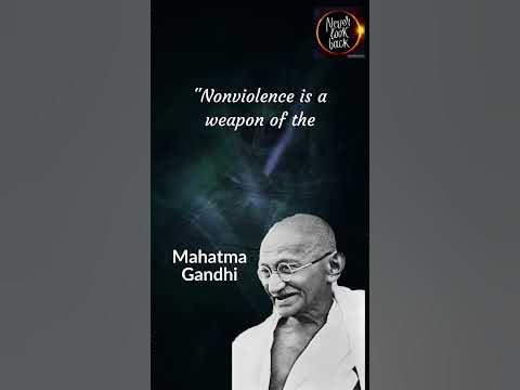 Mahatma Gandhi Quote 'Nonviolence is a Weapon of the Strong' Wisdom ...