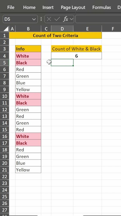 Count Two Criteria in Excel | #tipsandtricks #Shorts #short # ...