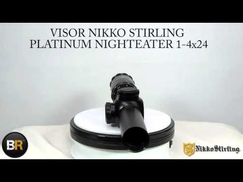 Visor NIKKO STIRLING Platinum Nighteater 1-4x24 / BlackRecon - YouTube