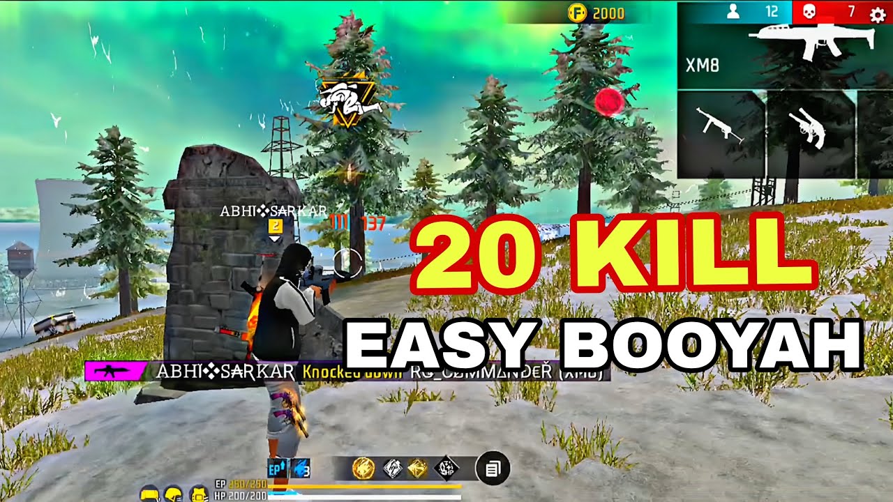 20 KILL EASY BOOYAH BR RANK PUSHING - YouTube