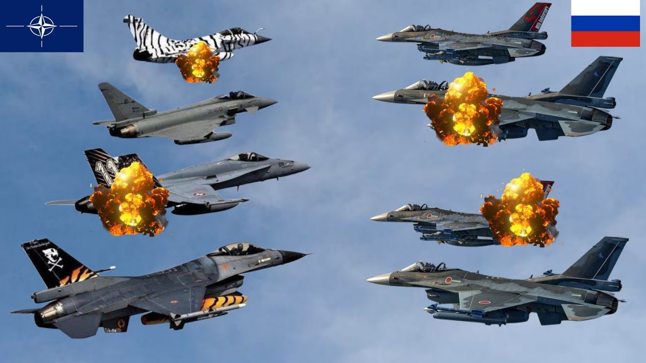 air war begins #NATO jet strike defeats 1500 Russian air force planes ...