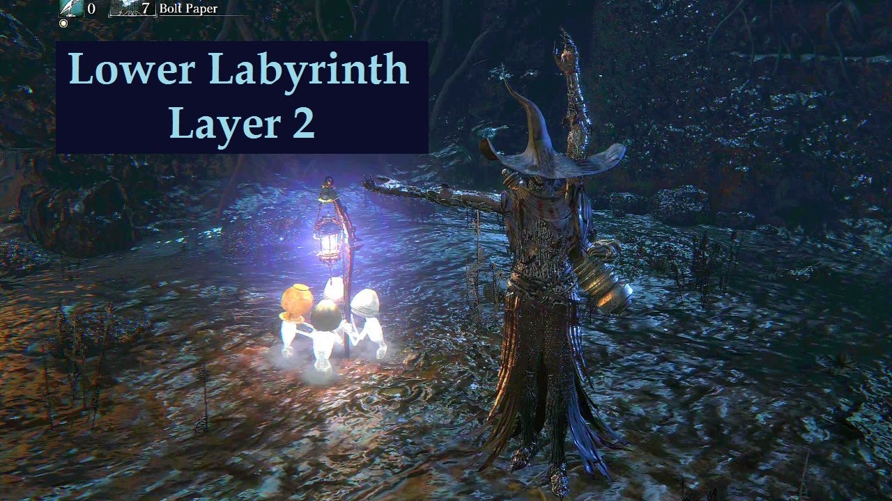 Lower Pthumerian Labyrinth Layer 2 Undead Giant boss Bloodborne Dungeon ...