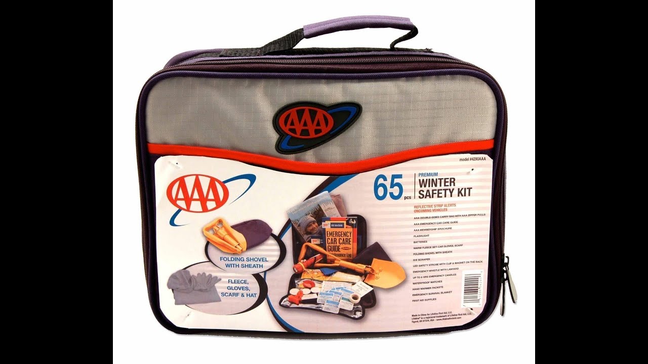 AAA 65-Piece Winter Severe Weather Travel Kit Coupons - YouTube