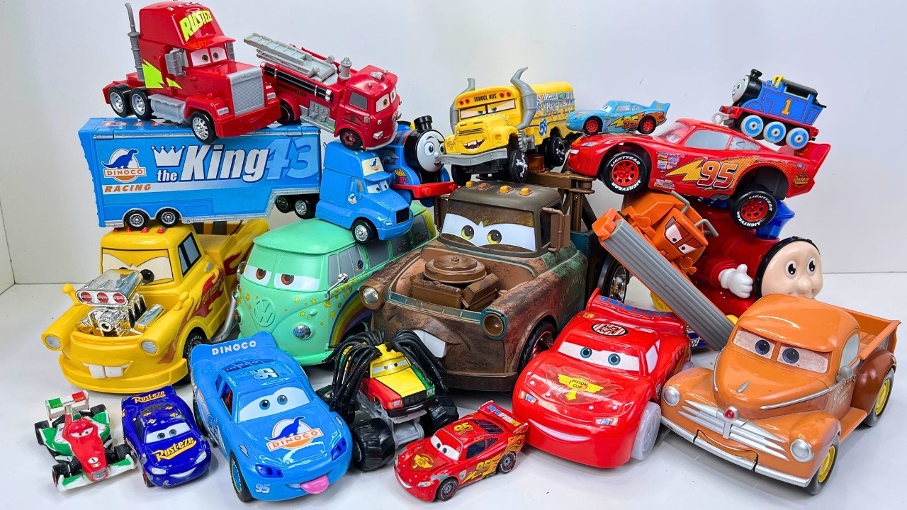 Disney Pixar Cars Unboxing Review Lightning McQueen, Doc Hudson, Sally ...