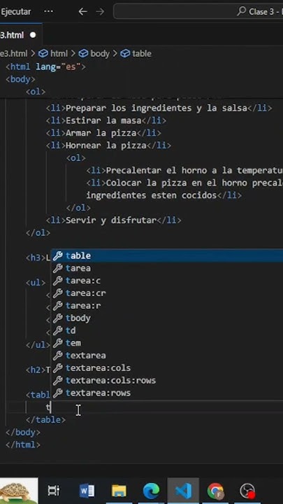Crear una Tabla en HTML #coding #html #desarrolloweb - YouTube