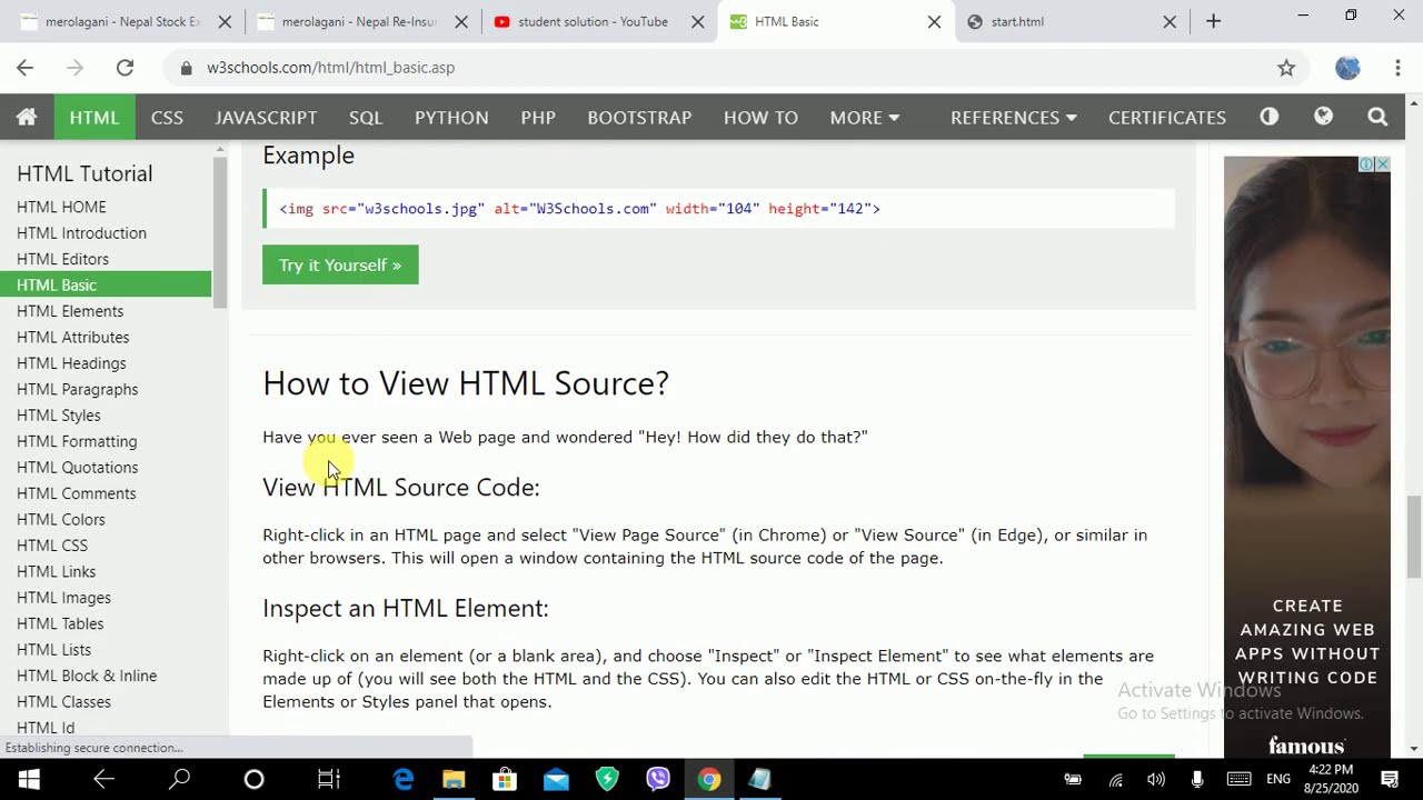 Html Css Learn In Nepali Language Complet Start The Html Css W3school 1943