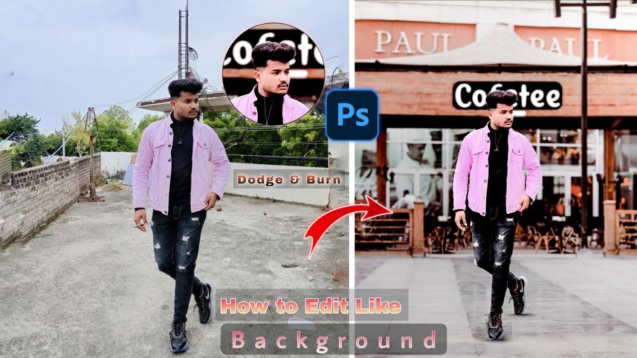 Photoshop tutorial Photoshop realistic background change tutorial Manipulation tutorial AMAN ...