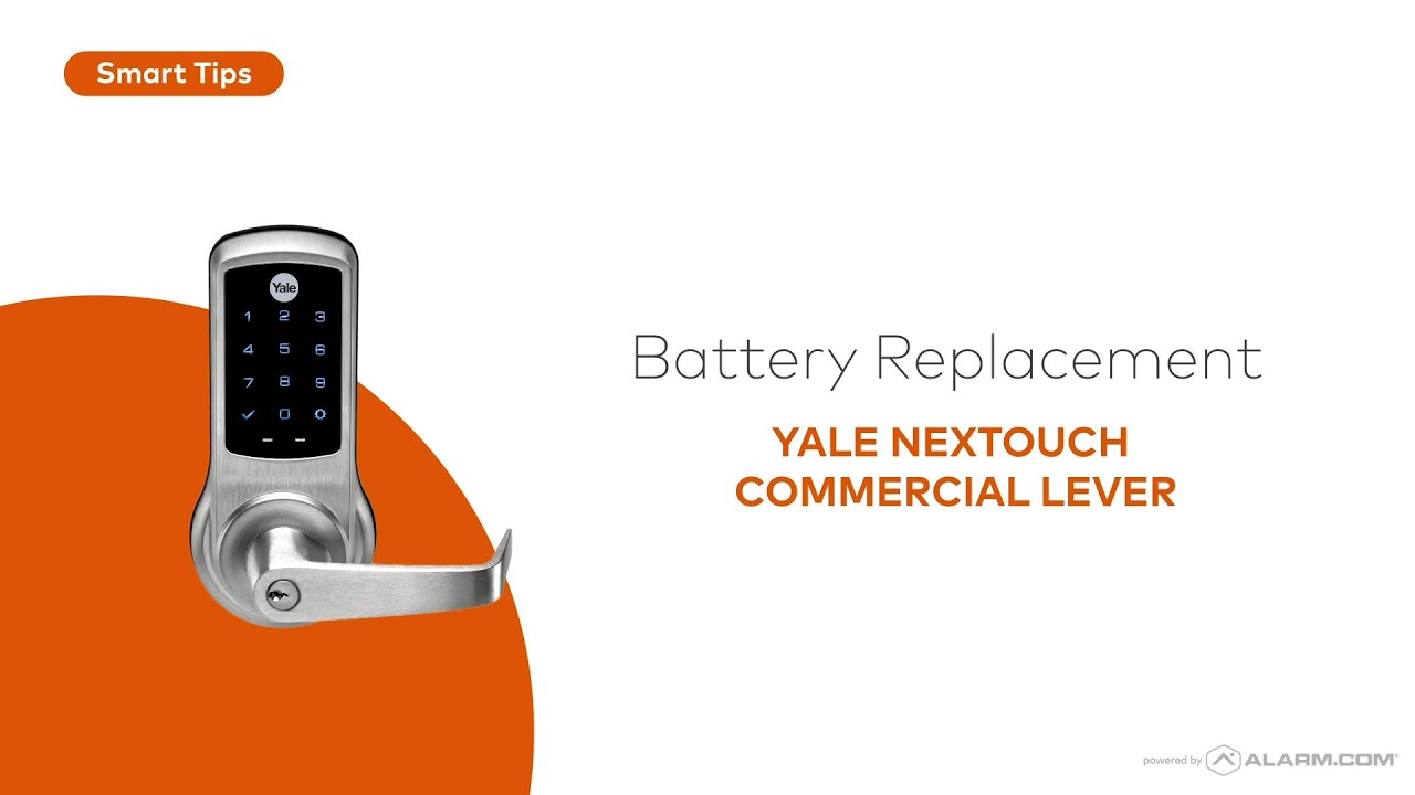 Battery Replacement for the Yale Nextouch Commercial Lever - YouTube
