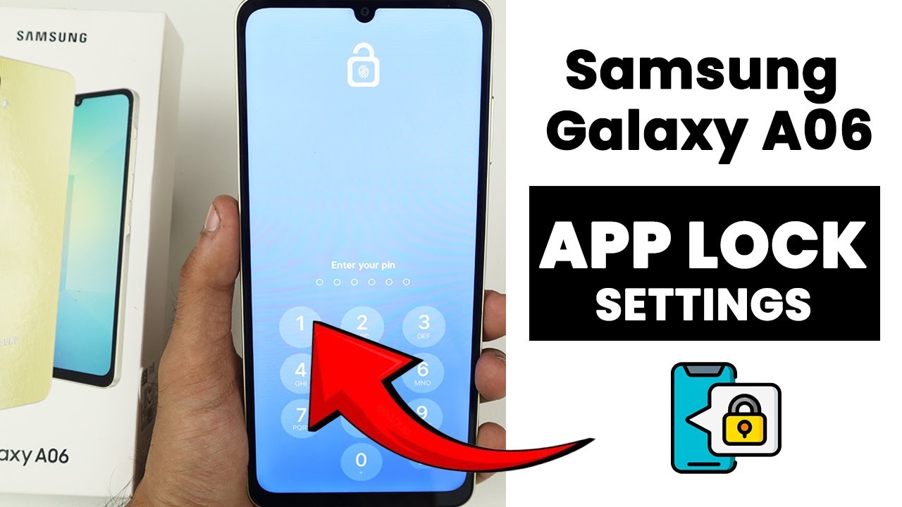 How to Lock Apps In Samsung Galaxy A06 | App Lock Settings - YouTube
