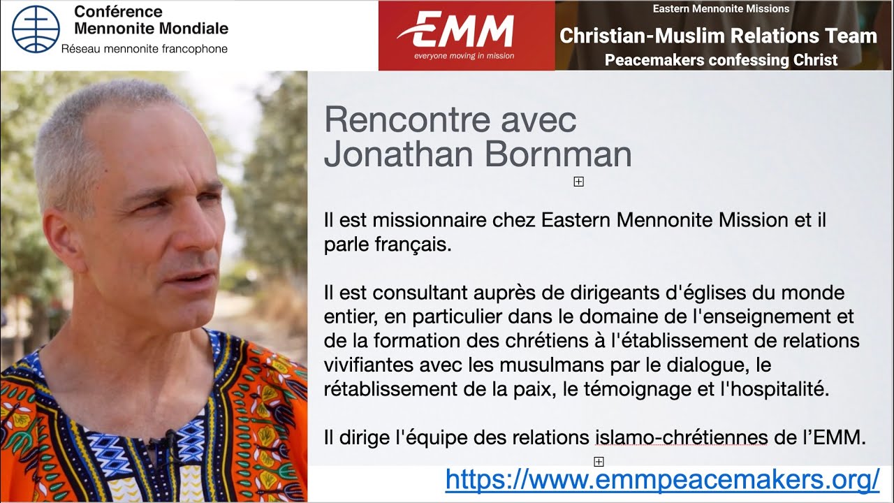 Rencontre avec Jonathan Bornman 2023-05-05 - YouTube