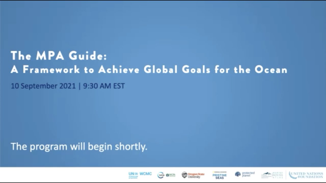 Virtual Event: The MPA Guide and What It Means for our Oceans - YouTube