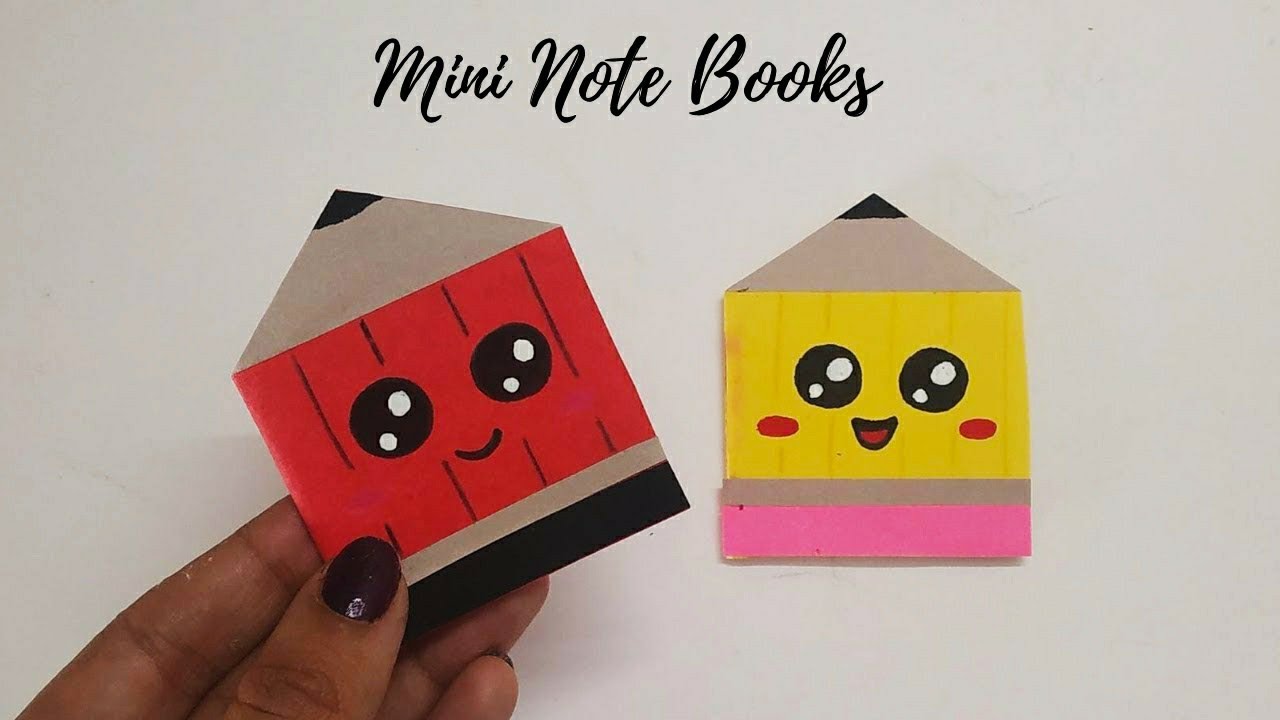 Gift Idea for Teacher's Day | Mini Pencil Shaped Notebooks | How to ...