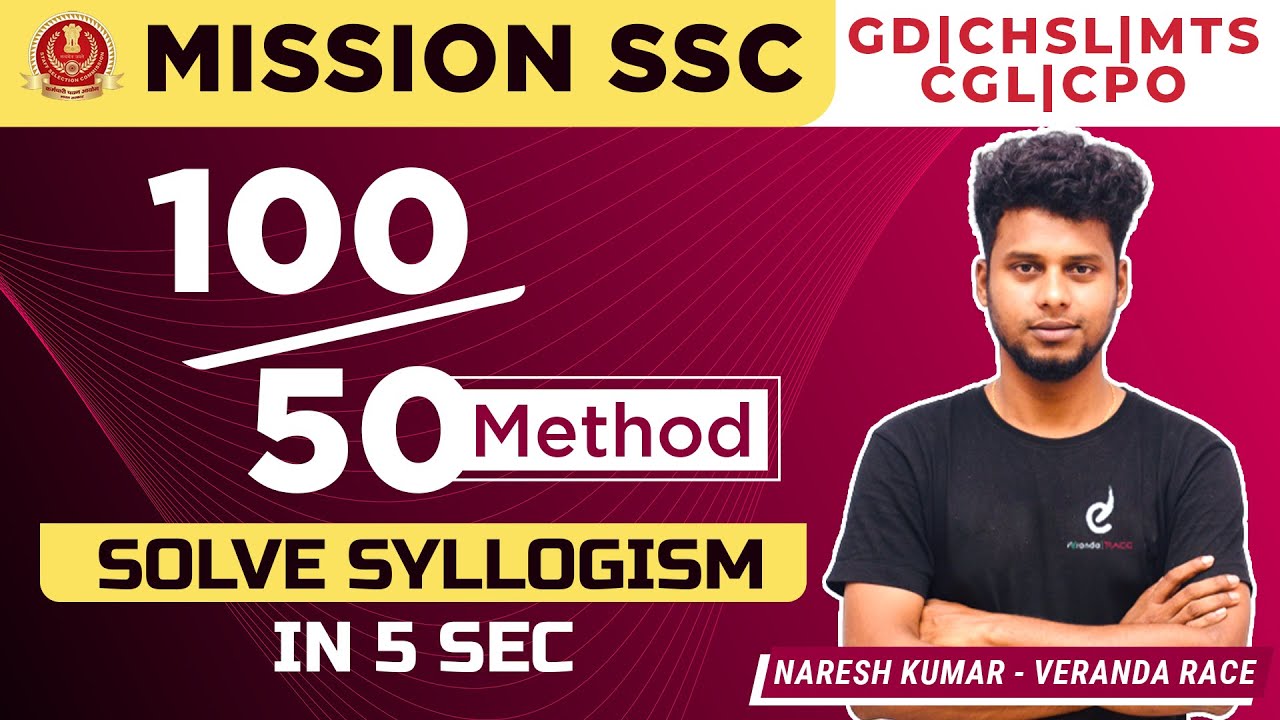 CLICK HERE - Solve SYLLOGISM by 100/50 method in 5 Sec, TRICKS ...