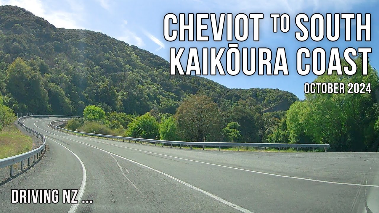 Driving New Zealand: Cheviot to South Kaikōura Coast - scenic drive ...
