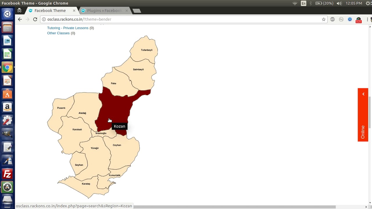 Adana Haritasi Rollover Map Plugin For Osclass Youtube 5019