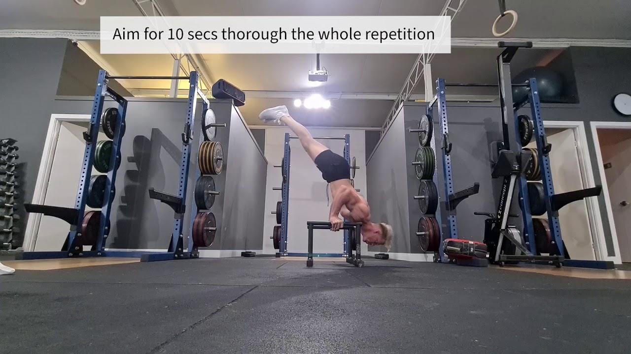 How to: Pbar deep HSPU negative - YouTube