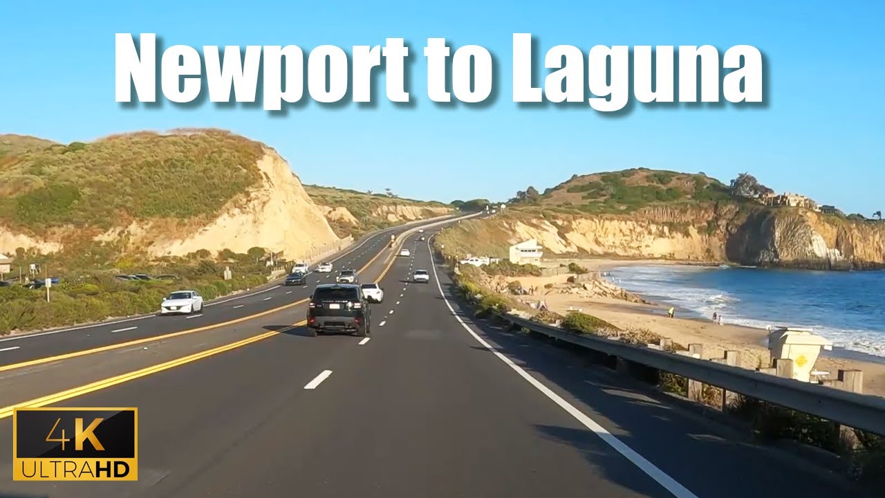 Pacific Coast Highway (PCH) - Newport Beach to Laguna Beach - 4K ...