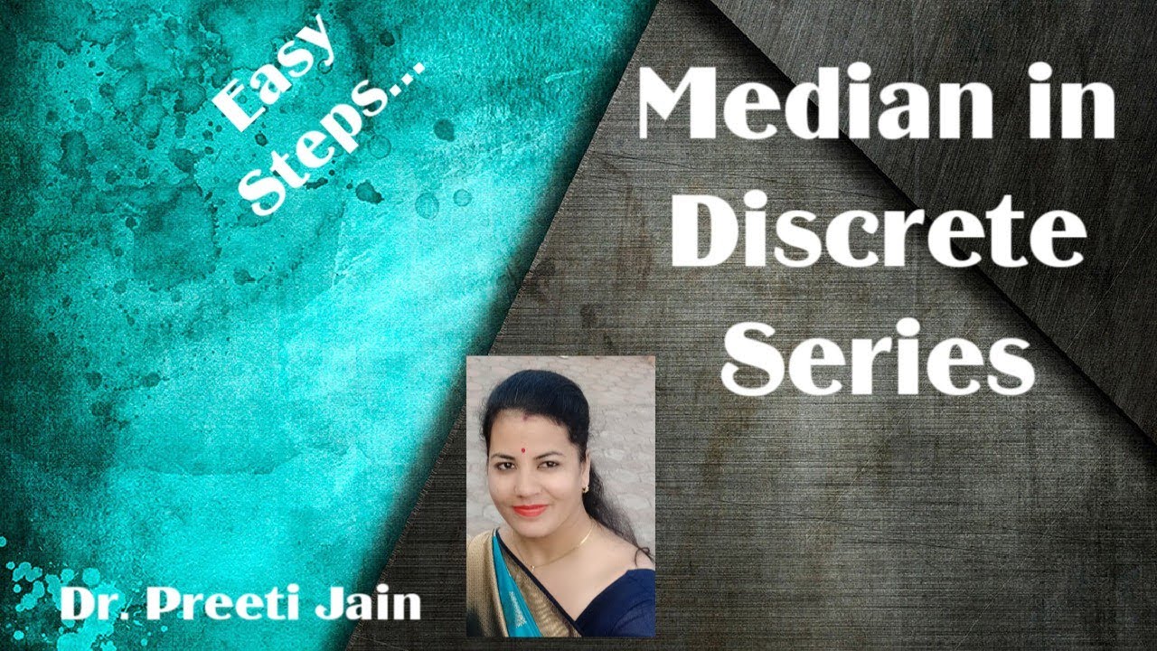 Median in discrete series with easy steps - YouTube