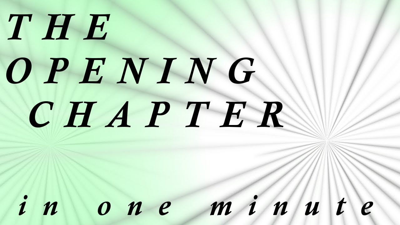 The Best Opening Chapter: In a Metaphor - YouTube