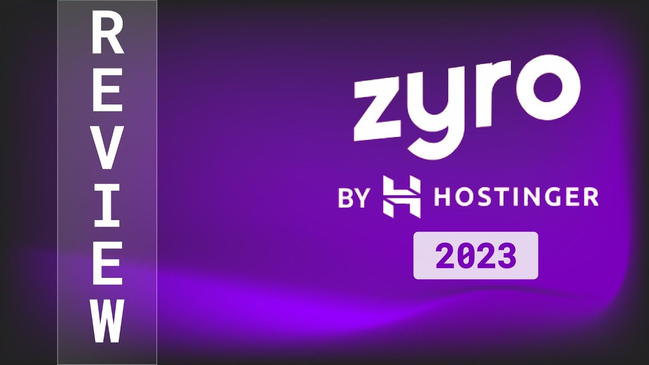 Hostinger Website Builder (Zyro) Review: Should YOU Use It? - YouTube