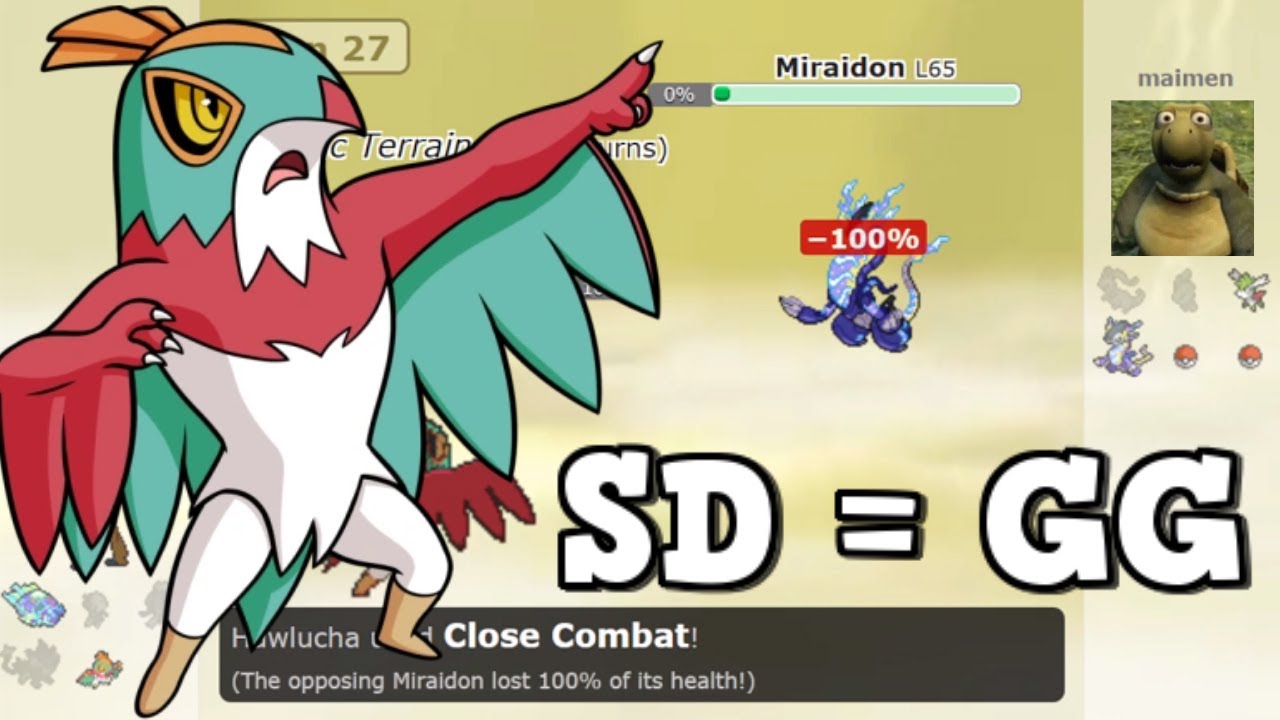 SWORDS DANCE HAWLUCHA = GG (Pokemon Showdown Random Battles) - YouTube