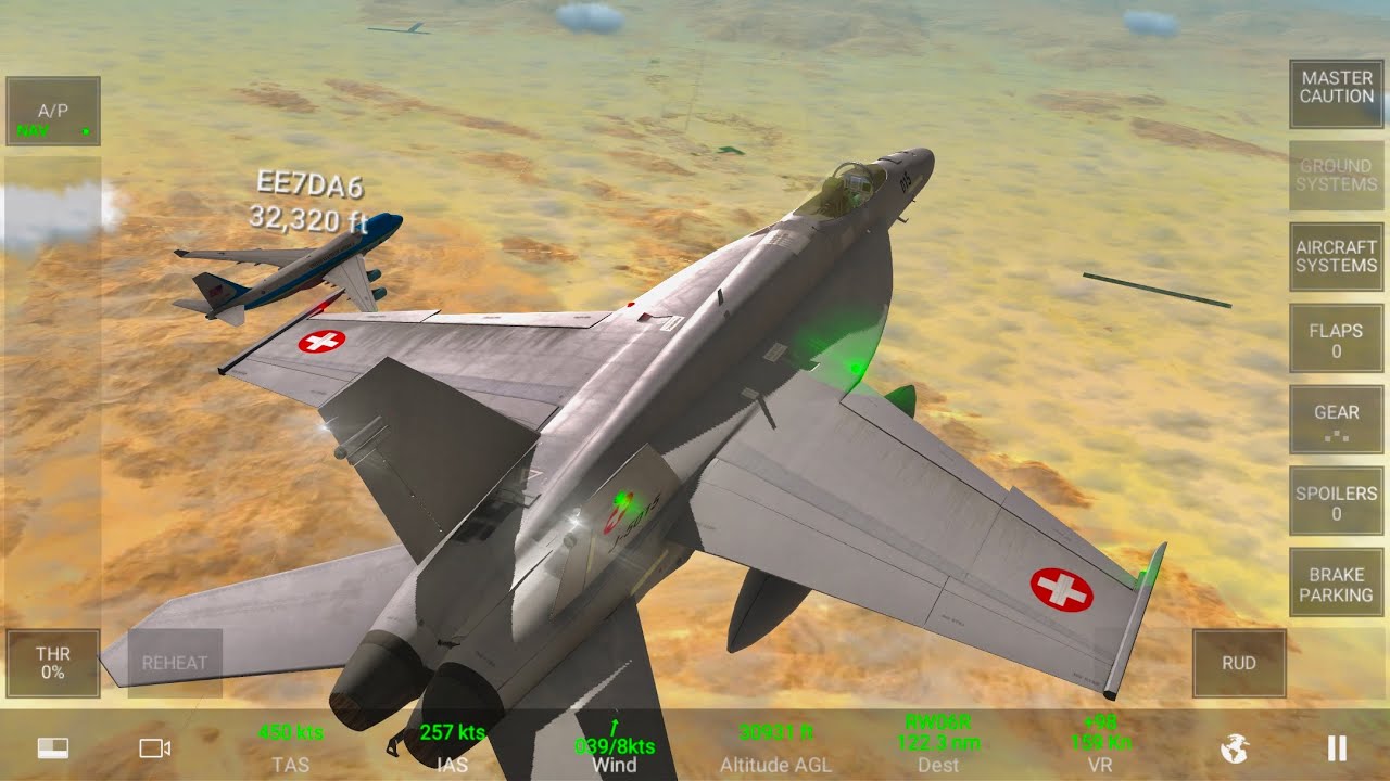 RFS Real Flight Simulator | Fighter Jets Escort Air Force One - YouTube