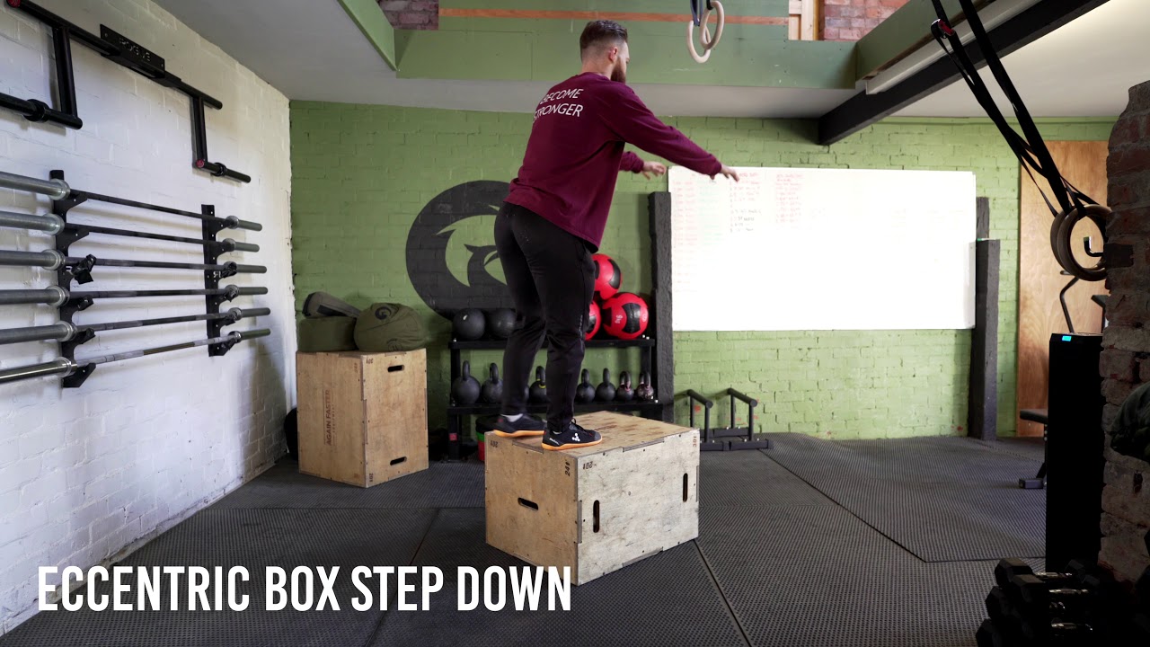 Eccentric Box Step Down - YouTube